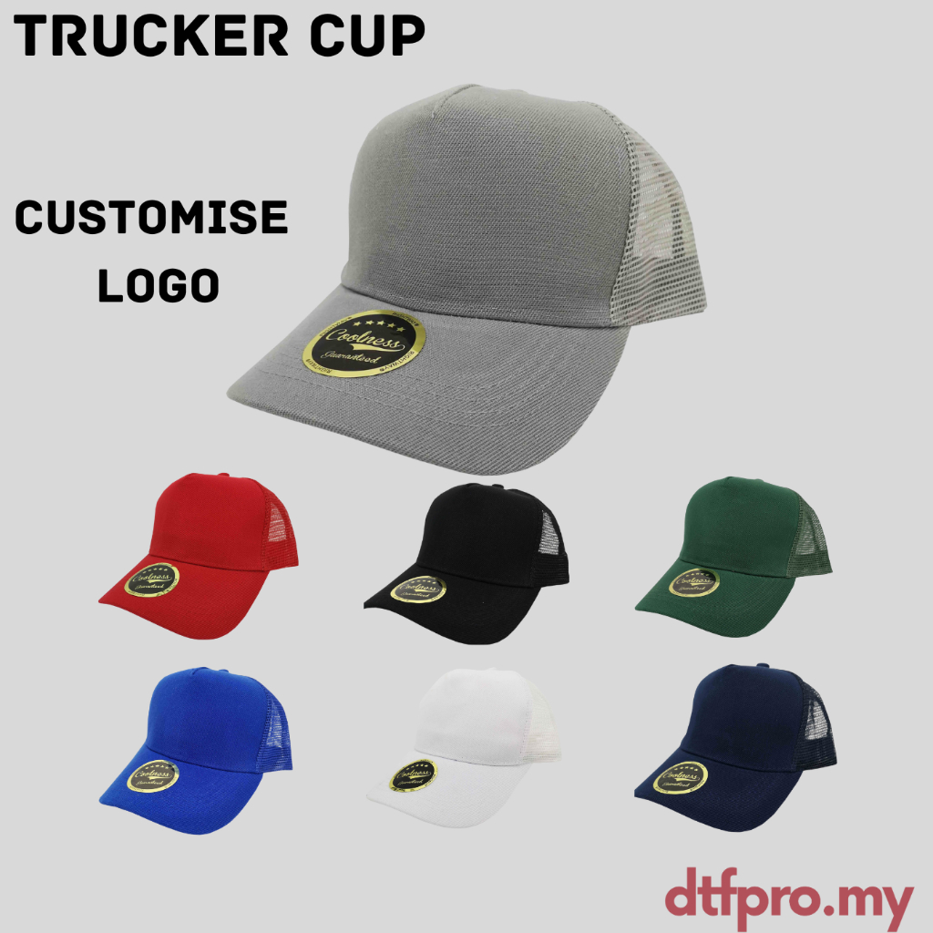 DTF PRO Custom Printing Trucker Cap - Logo Printing - Percetakan Custom ...