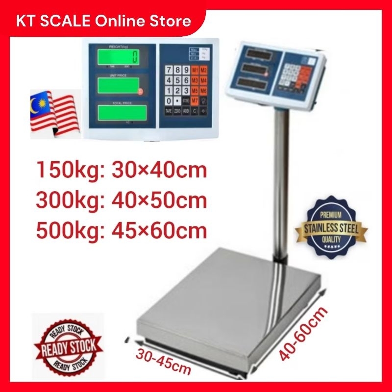 150KG 300KG KT SCALE DIGITAL PLATFORM SCALE | Shopee Malaysia