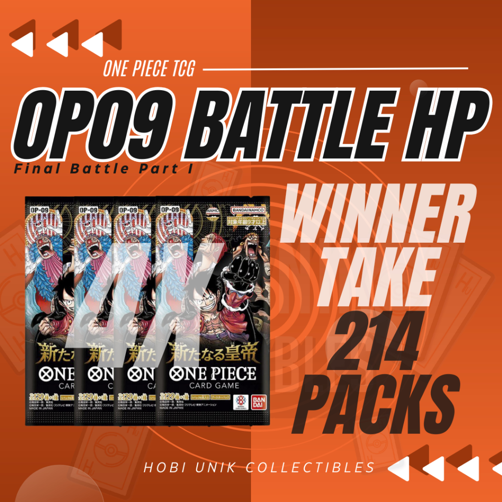 [OP09] Rumble 4X : Battle HP (Winner Take 214 Packs) | Shopee Malaysia
