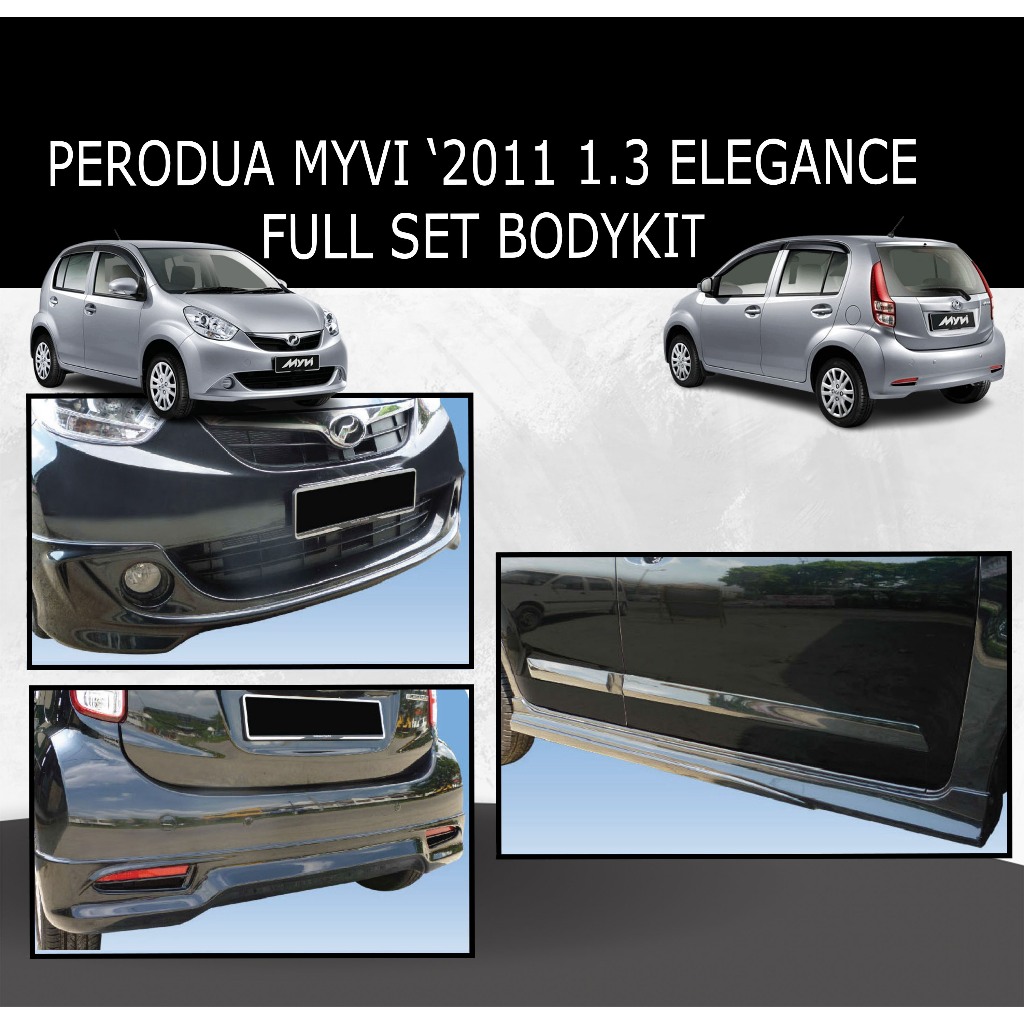 PERODUA MYVI 2011 LAGI BEST ELEGANCE STYLE FULL SET BODYKIT FRONT SKIRT ...