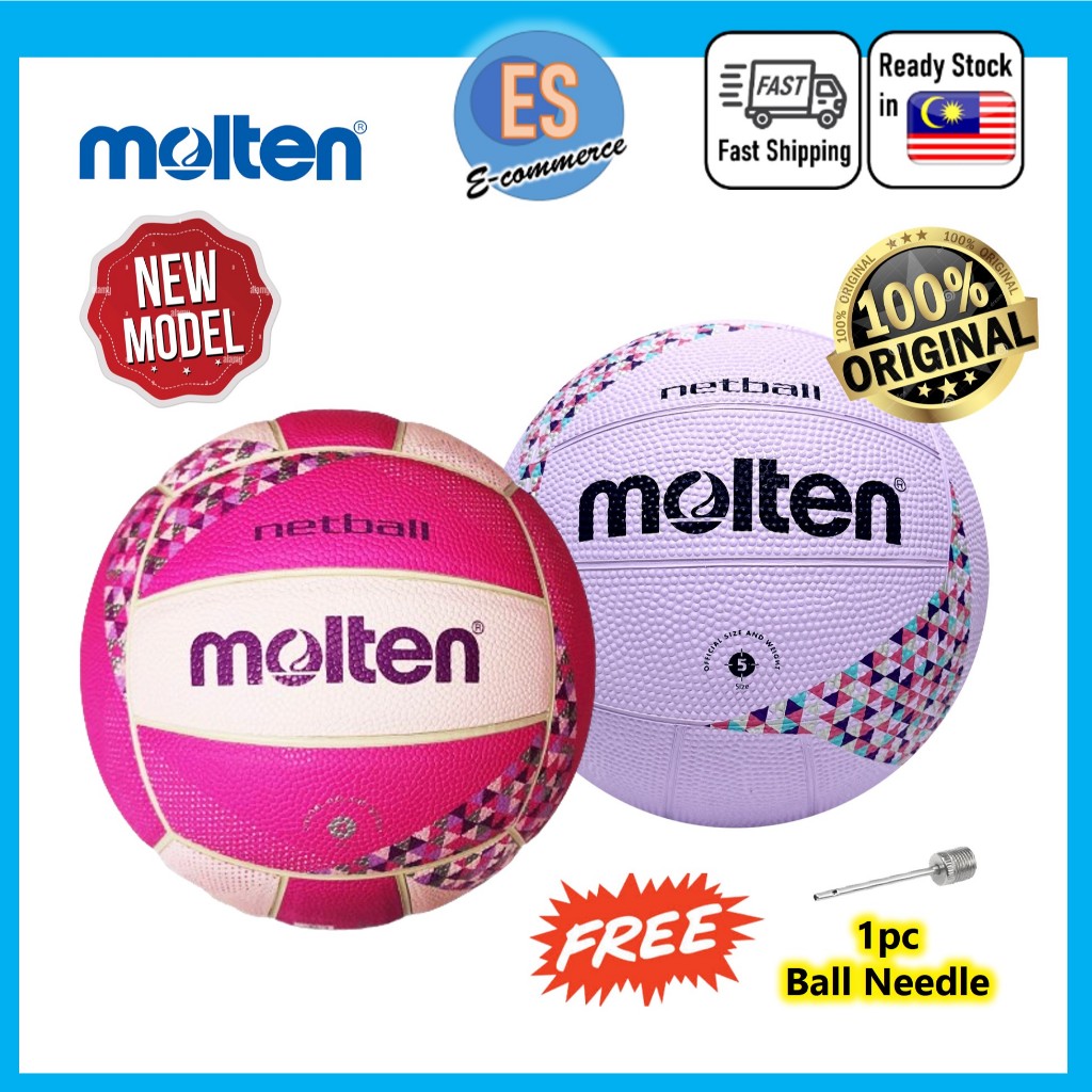 🌟🆂🅰🅻🅴🌟 MOLTEN SN58MX Synthetic leather netball tournament match ball ...