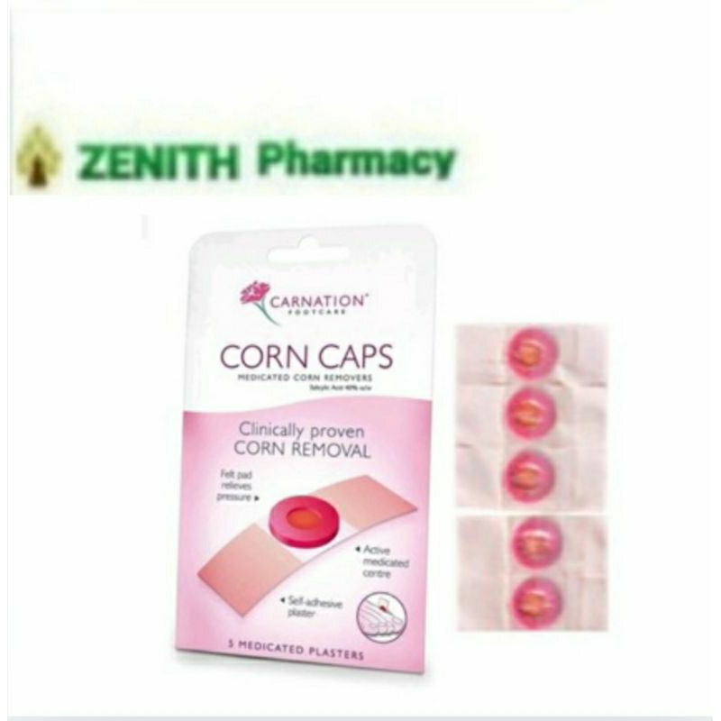 Carnation Corn Caps Footcare Medicated Exp:08/2025 Plasters 5's ...