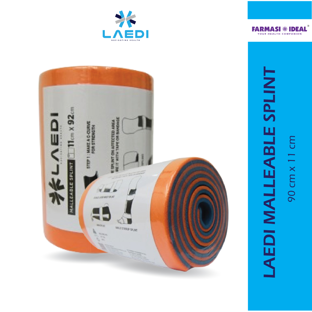 LAEDI MALLEABLE SPLINT Fracture Fixed Medical Polymer Size 90 X 11cm ...