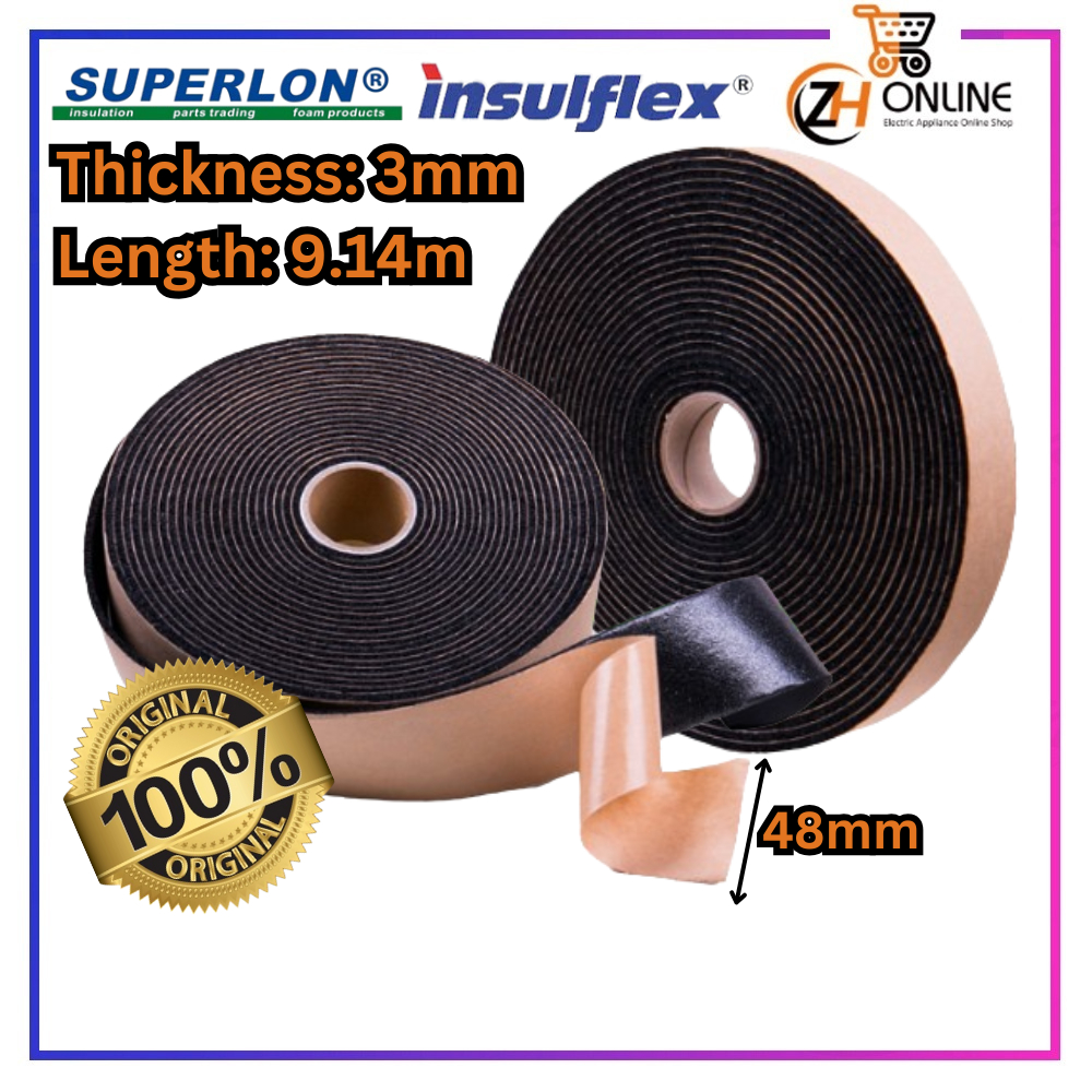 Superlon / Insuflex Insulation Tape Foam Tape 3mm x 48mm x 9.14M ...