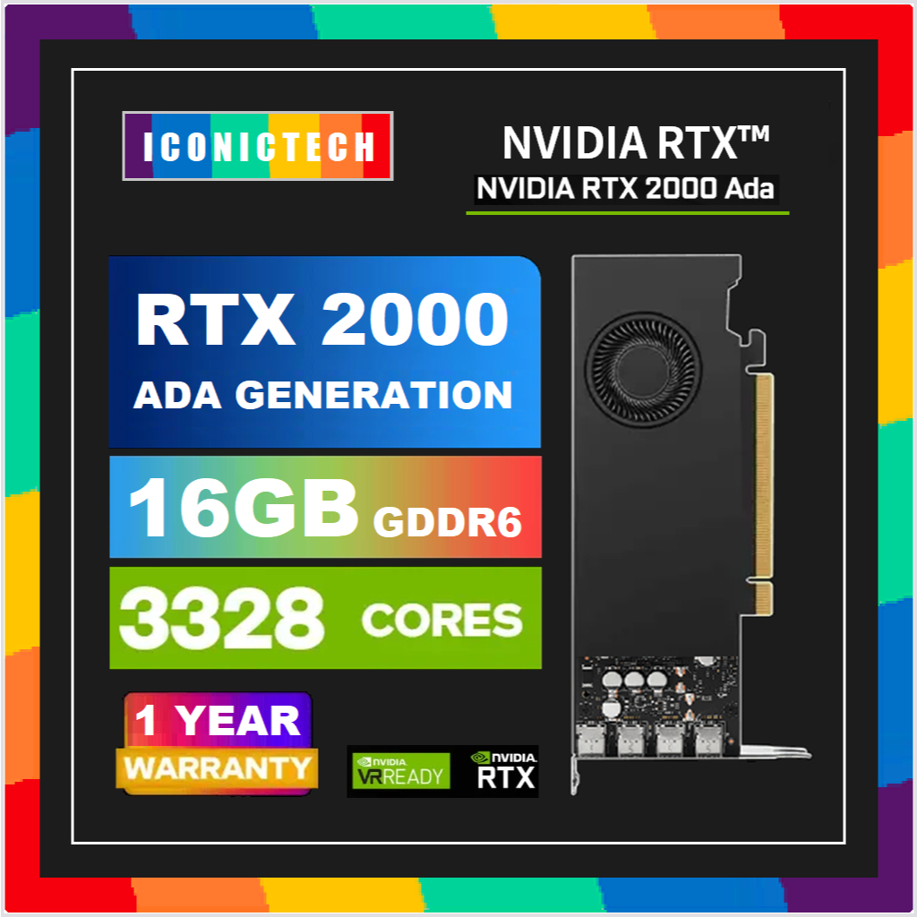 " BRAND NEW " NVIDIA RTX A2000 12GB GDDR6 Graphics Card " ADA GENERATION " , Professional ...