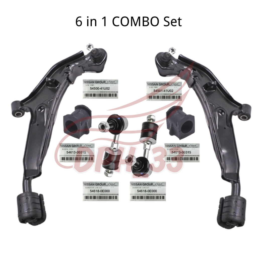 [6 IN 1 COMBO SET] OEM Front Lower Arm / Stabilizer Link / Bush for ...