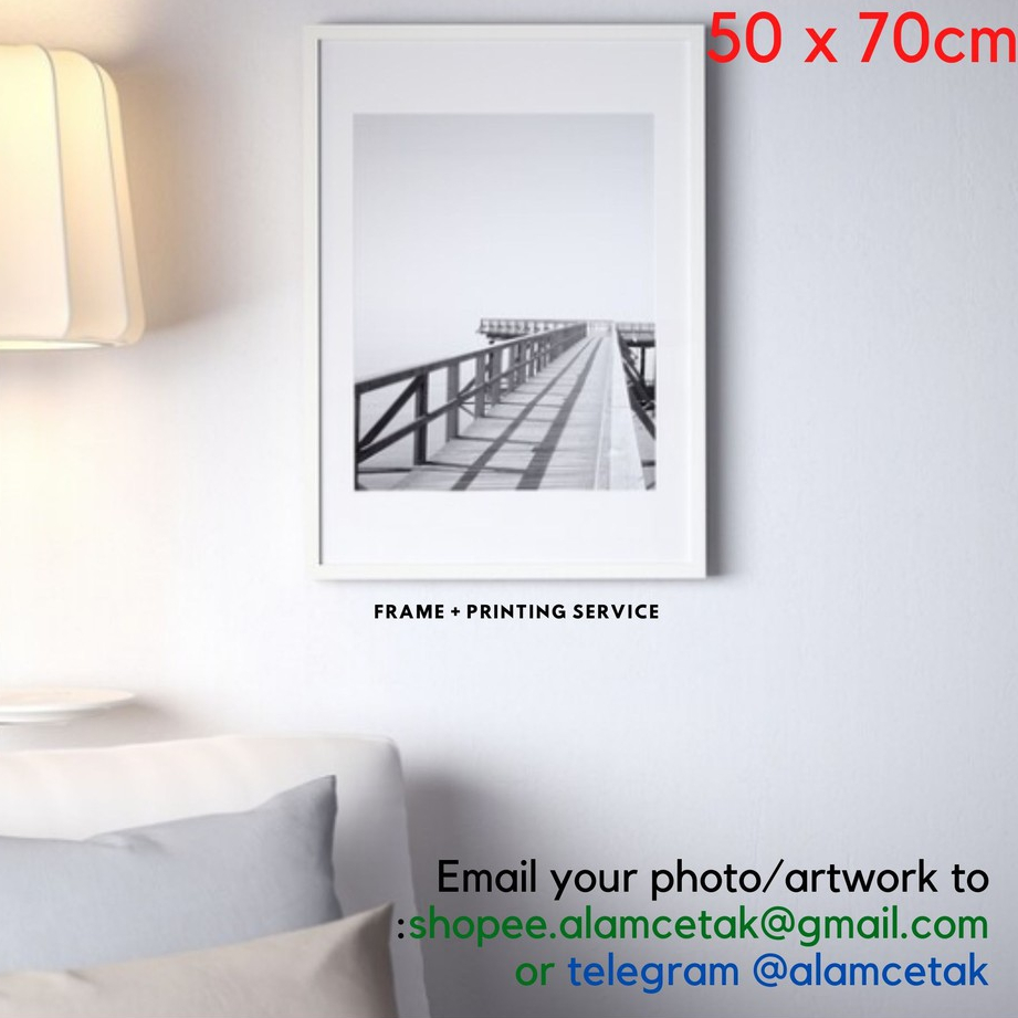 [Including Custom Photo Print Option] 50 x 70cm Ikea Frame Rodalm ...