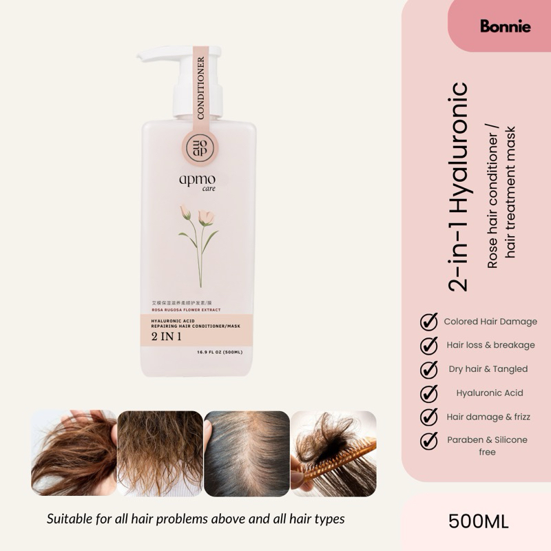 Apmo Bonnie Hyaluronic Acid Repairing 2-IN-1 Hair Conditioner 500ML ...