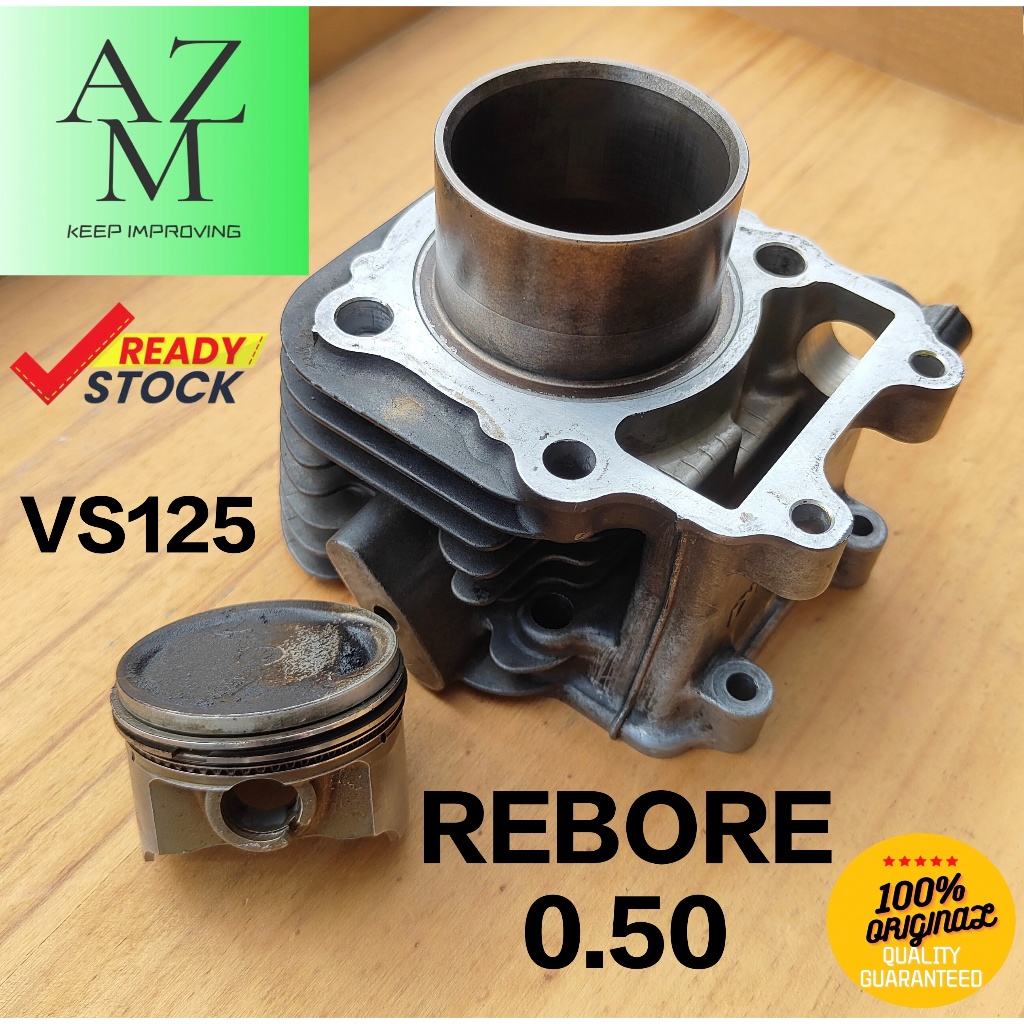 USED SUZUKI VS125 BLOCK REBORE 0.50 ( SUZUKI ORIGINAL ) | Shopee Malaysia