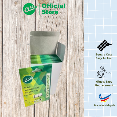 ELITE AT50 Adhesive Tack 50g | Glue Tack | White | Reusable | No Stain ...