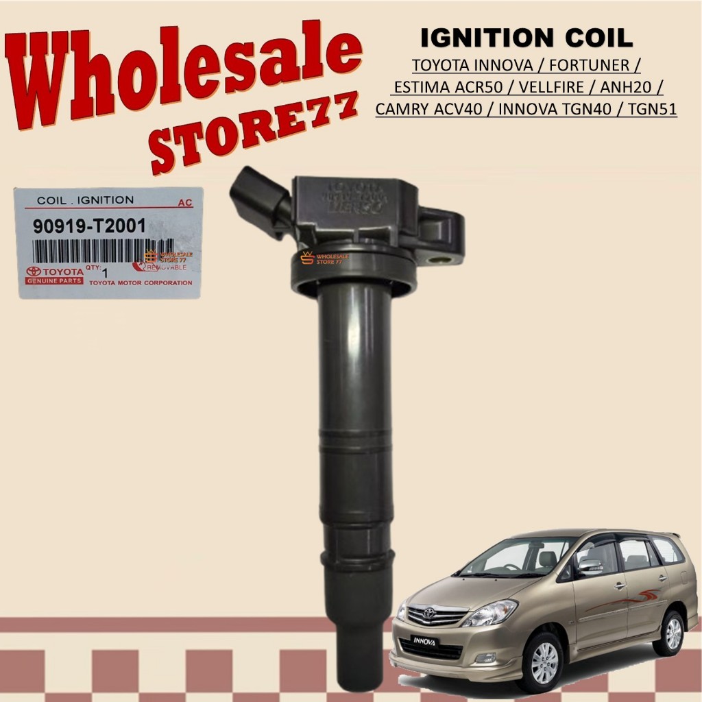 ORIGINAL | TOYOTA IGNITION PLUG COIL CAMRY ACV40 / RAV4 ACA21/ESTIMA ...