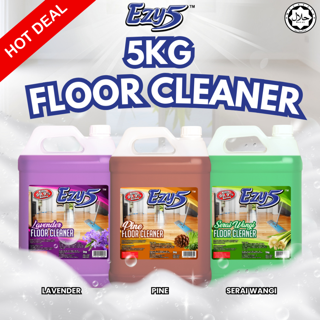 EZY5 Pencuci Lantai (5kg) + Bersih + Berkilat + Wangi | Shopee Malaysia