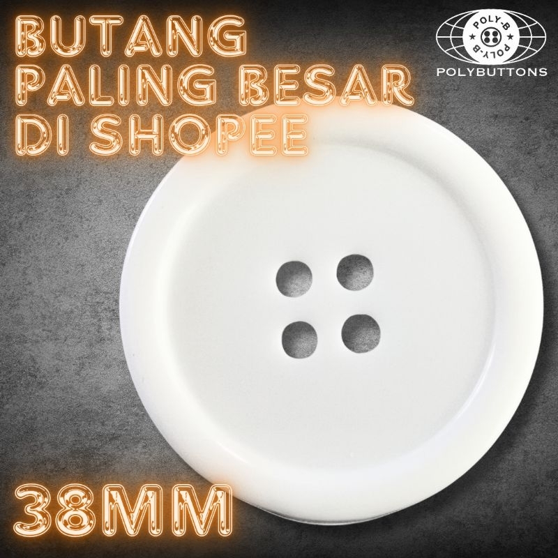 POLYBUTTONS Butang Paling Besar 3.8cm Butang Langsir Butang Totebag ...