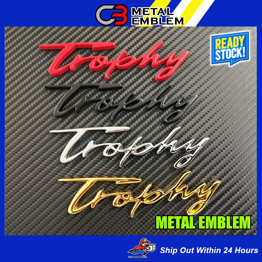 Trophy 3D Metal Emblem Car Metal Emblem / EB19 | Shopee Malaysia