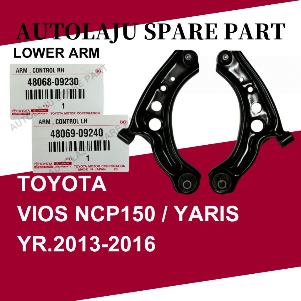 TOYOTA VIOS NCP150 YARIS NSP151 FRONT LOWER ARM TOYOTA GENUINE PARTS ...