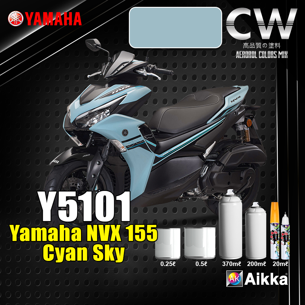 2K Paint 【 YAMAHA NVX 155 CYAN SKY Y5101 】Motorcycle Series Motor Paint ...