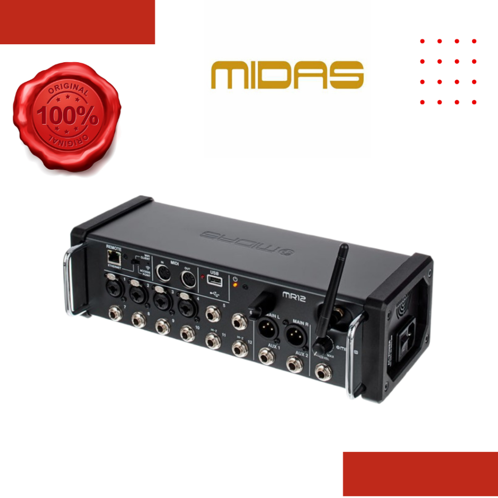Midas MR12 12-channel Tablet-controlled Digital Mixer | Shopee Malaysia