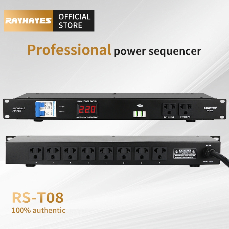 RAYHAYES 10-Channel Power Switch Controller with Digital Volt Meter ...