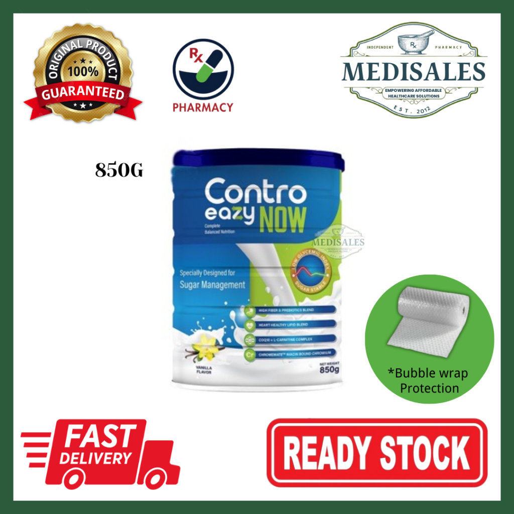CONTRO EAZY NOW 850G DIABETIC MILK (SUSU DIABETIK) EXP 12/2026 | Shopee ...