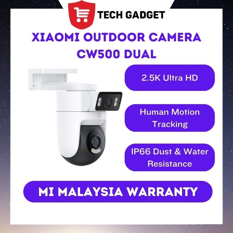 Xiaomi Outdoor Camera CW500 Dual | 2.5K Ultra-HD Quality | AI Human ...
