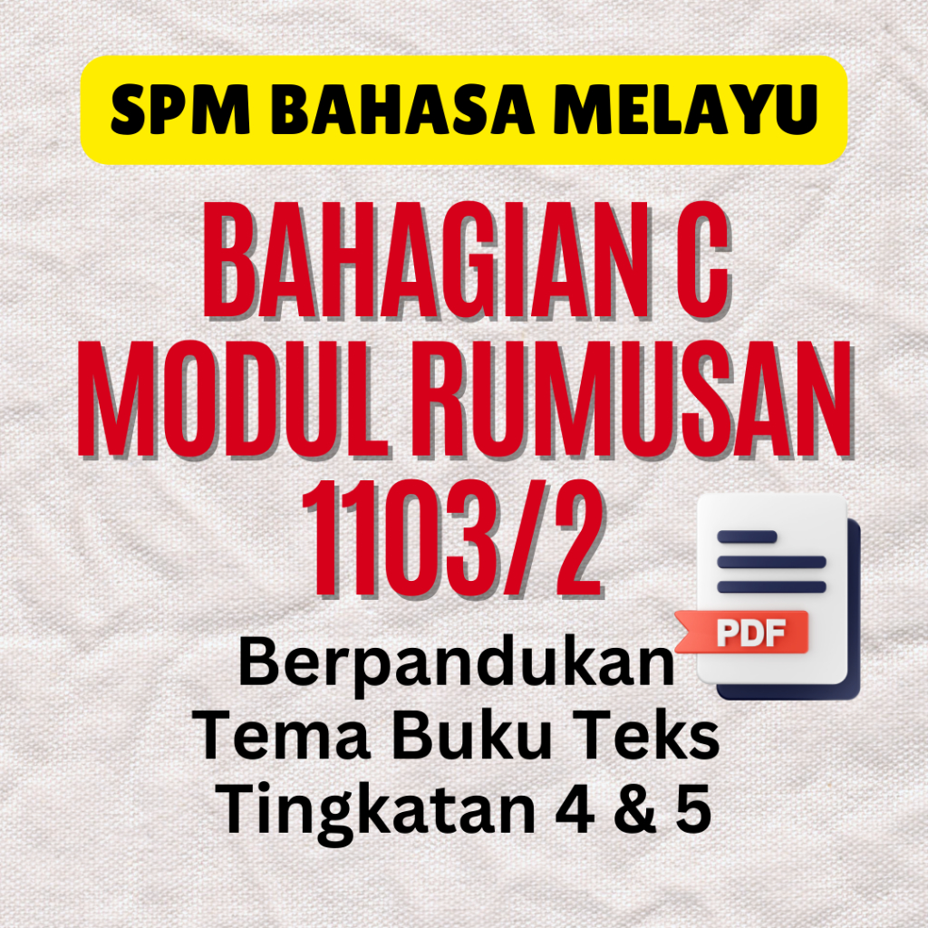 (PDF) SPM BAHASA MELAYU MODUL RUMUSAN 1103/2 KSSM Semakan Latihan Bahagian C Berpandukan Tema ...