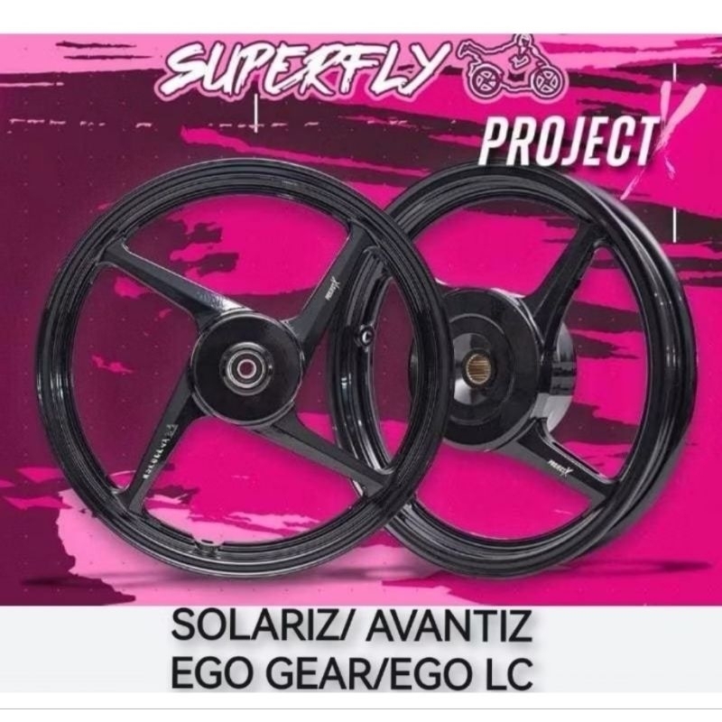 SUPERFLY PROJECT X SPORT RIM 4 BATANG EGO LC AVANTIZ SOLARIZ EGO GEAR ...