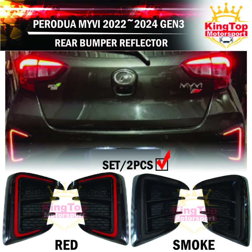 Perodua Myvi G3 Facelift 2022 - 2023 RS Design Dynamic Rear Bumper ...