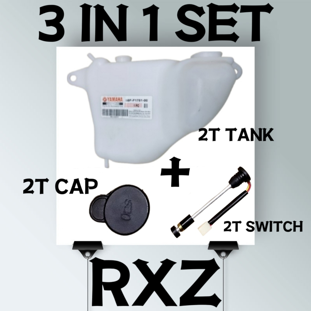 YHMMOTOR RXZ RXZ 2T TANK TANGKI 2T TONG 2T YAMAHA 3IN1 SET ORIGINAL ...