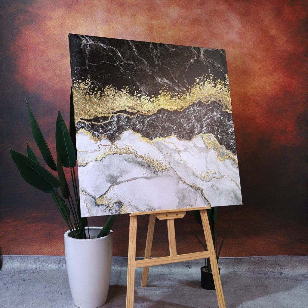 Frame Abstract Design Moden Gambar Hiasan Deko Dinding Rumah Bilik ...