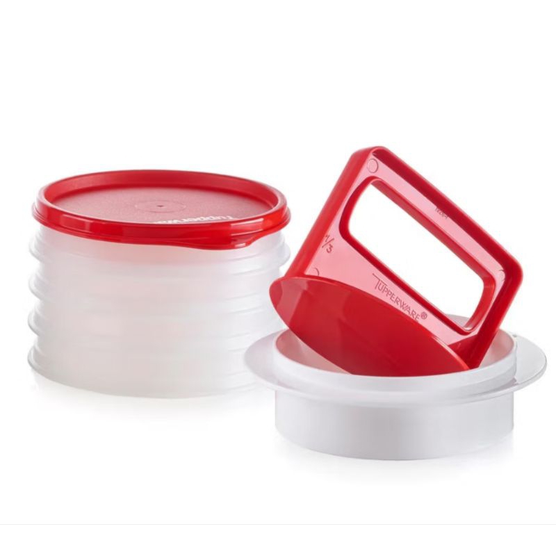 Tupperware Hamburger Press & Burger Patty Keeper Set | Shopee Malaysia
