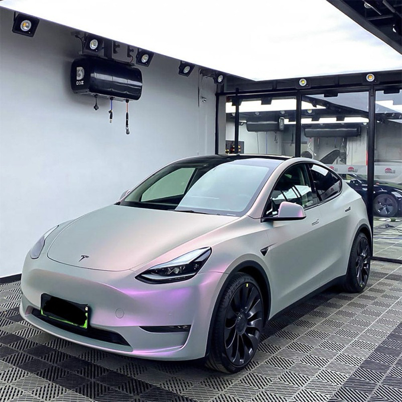 car sticker vinyl wrap matte phantom grey red full one car | Shopee ...