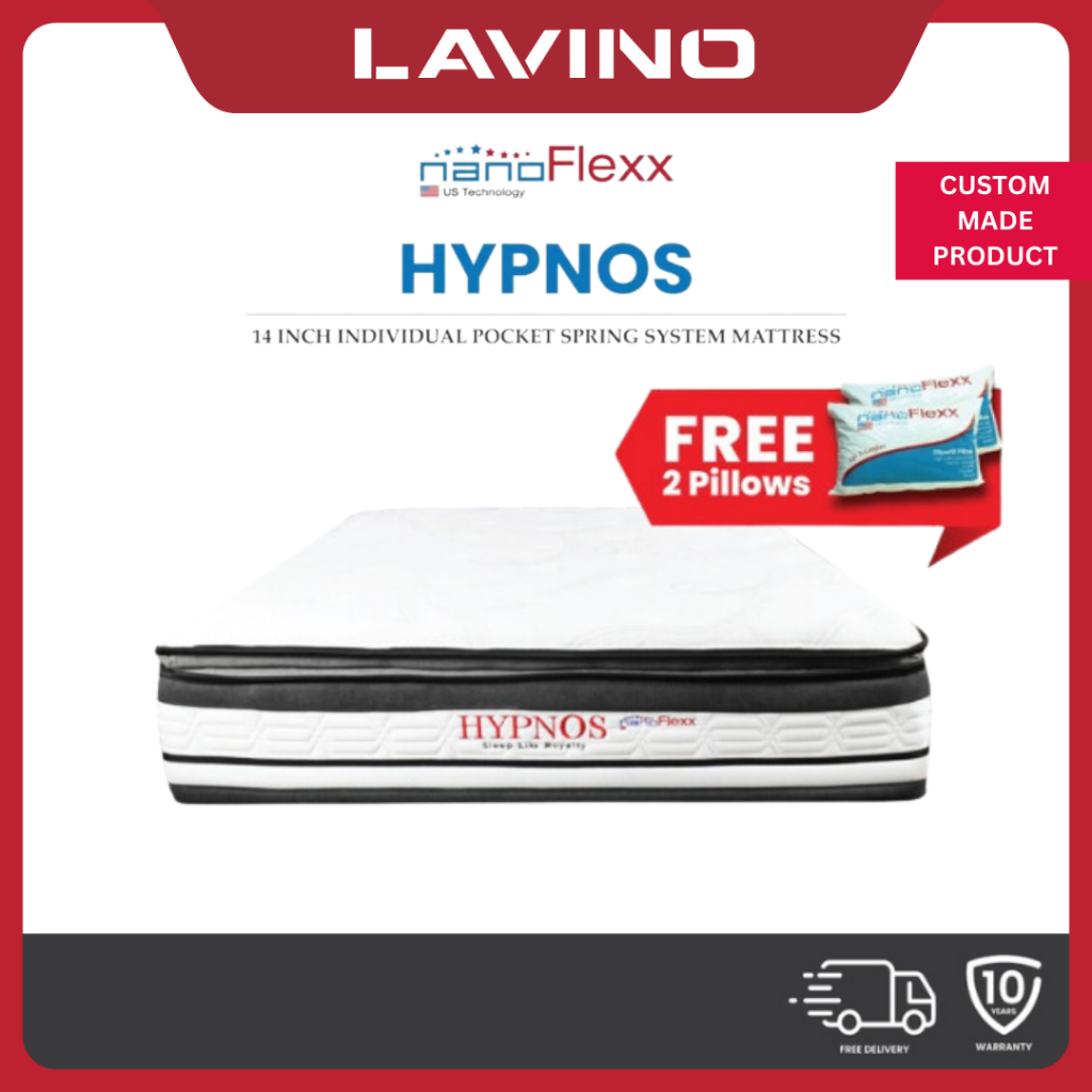 Nanoflexx "HYPNOS" 14 Inch 3D Air Mesh Fabric Pocket Spring HD Foam ...
