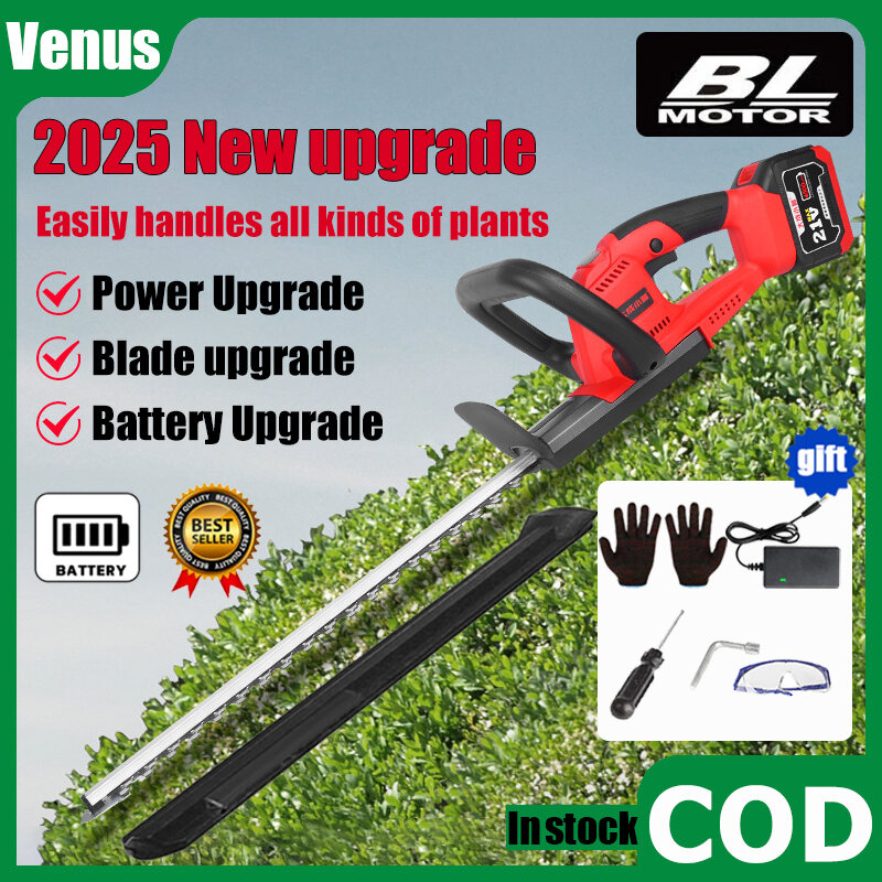 Venus Cordless Shrub Hedge Trimmer Machine Garden Pruning Shear Machine ...