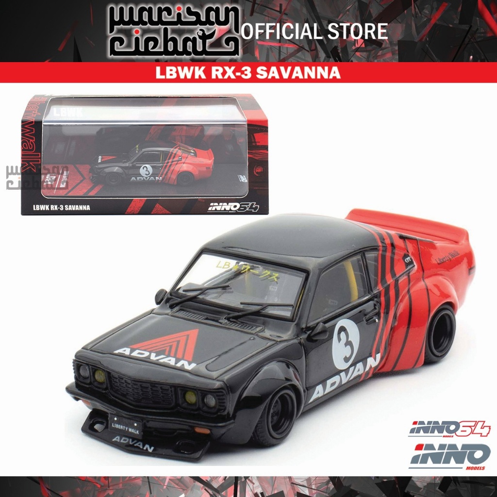 Inno Models Inno64 1/64 LBWK RX3 Savanna "Advan Livery" IN64-LBWKRX3-02 ...