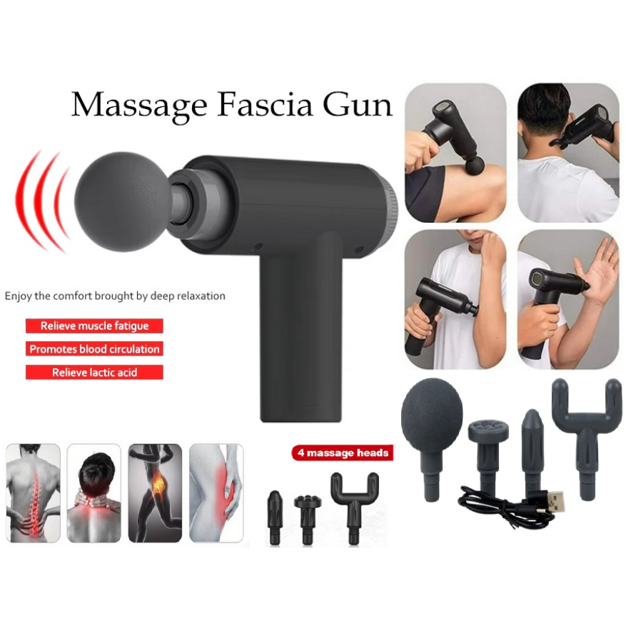 Portable Muscle Massage Gun-Silent Vibration Therapy Muscle Relaxation ...