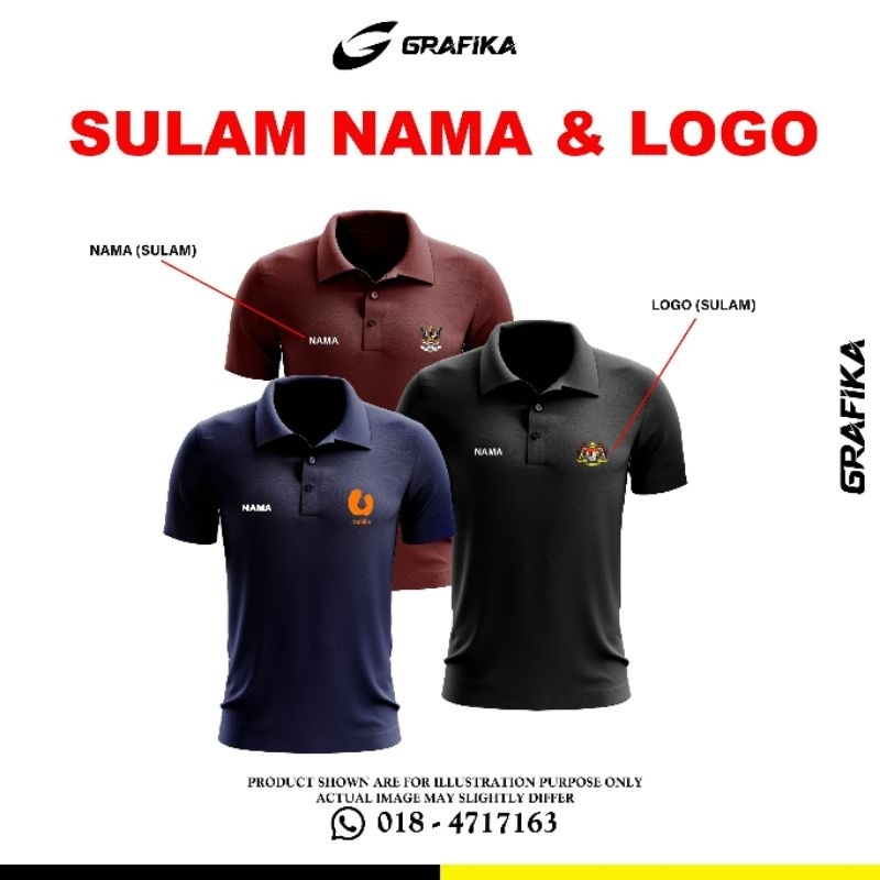 SULAM NAMA & LOGO CUSTOM | Shopee Malaysia