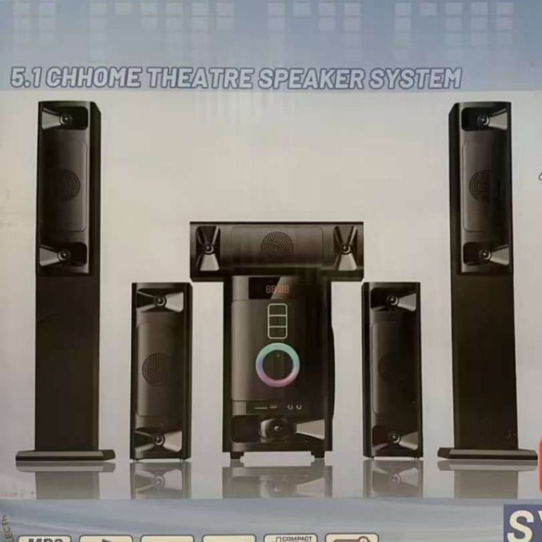 SY-9605L SONICNY Home Theater Speaker Box Double w Horn Big TWS Woofer ...