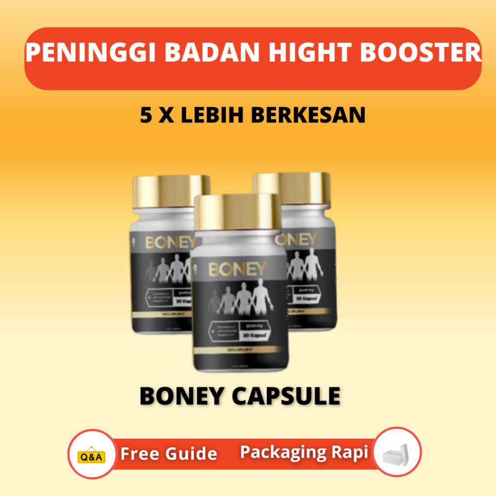 UBAT TIINGGI BADAN BONEY CAPSULE ORIGINAL SUPPLEMENT HERBAL || Boney ...