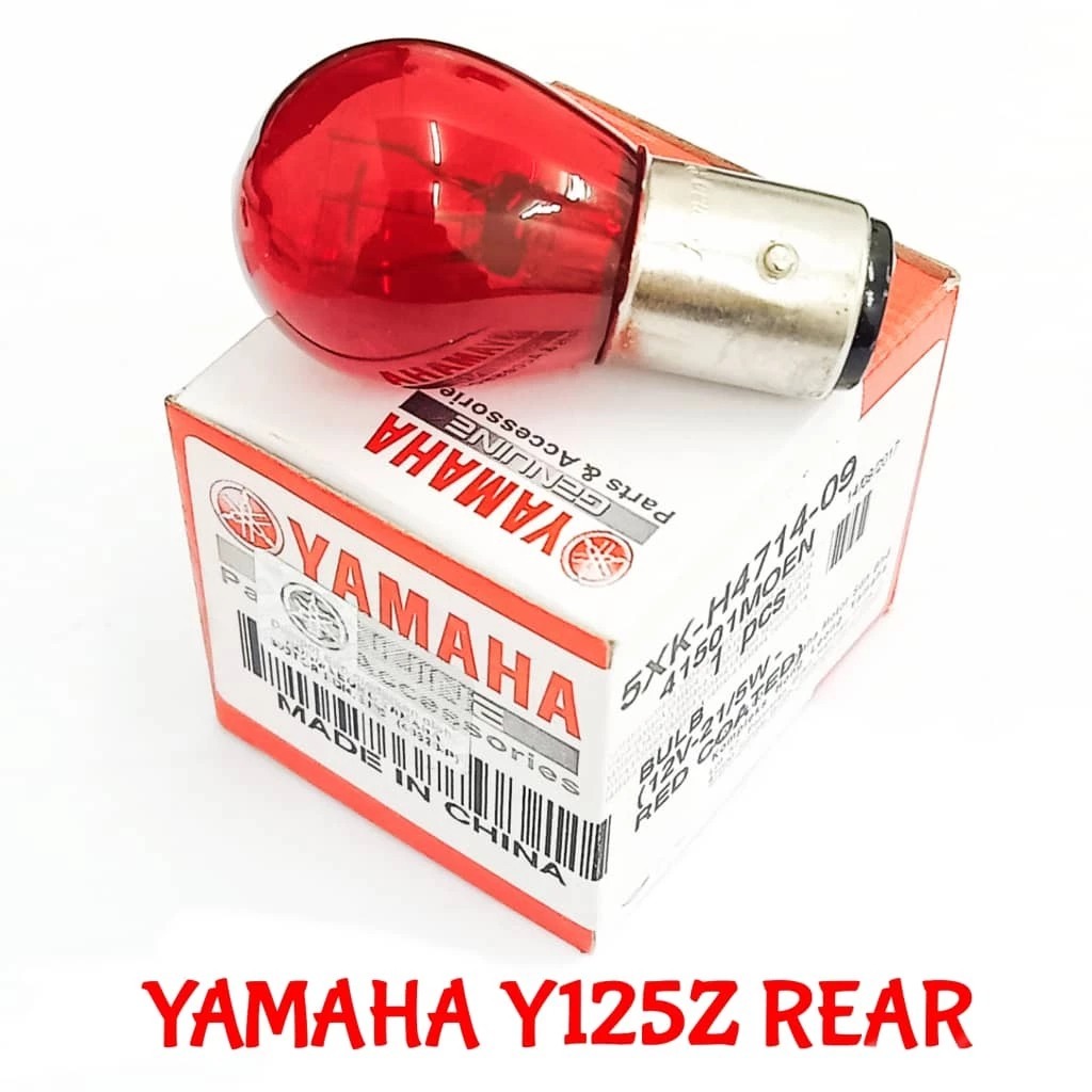 YAMAHA Y125ZR TAIL BULB RED 0 LAMP Y125Z Y125 125Z 125ZR TAILLAMP BULB ...