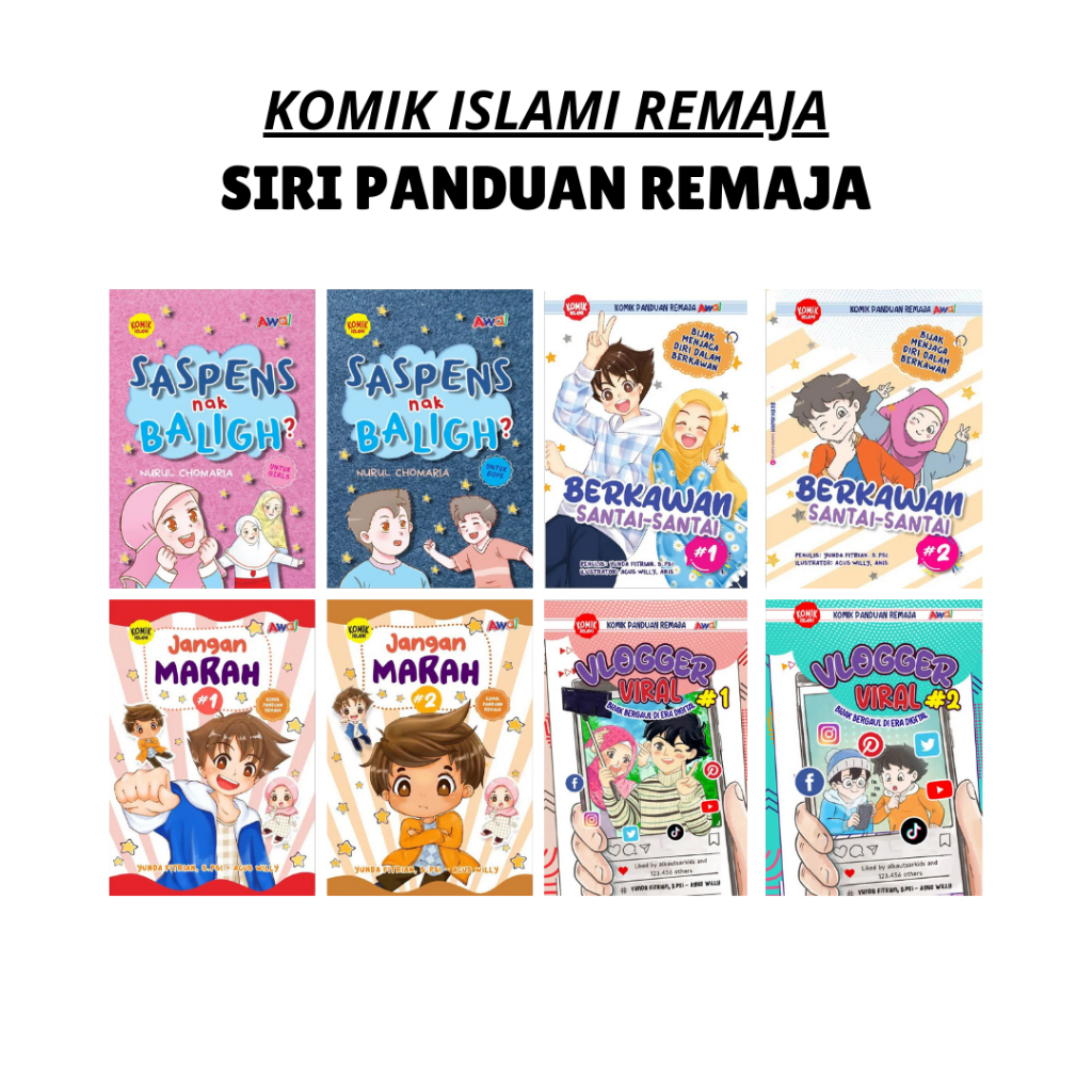AWAL - Koleksi Komik Islami: Siri Panduan Remaja (2024) | Shopee Malaysia
