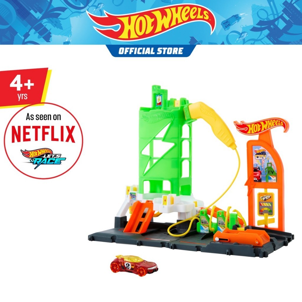 Hot Wheels City Super Recharge Fuel Station (HTN79) | Shopee Malaysia