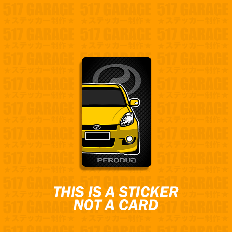 PERODUA MYVI SE 1ST GEN 2008 - STICKER SESUAI UNTUK KAD BANK,KAD TNG ...
