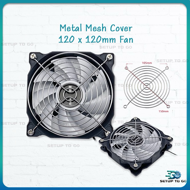 Metal Stainless Steel Fan Dust Filter Guard 12CM | Shopee Malaysia