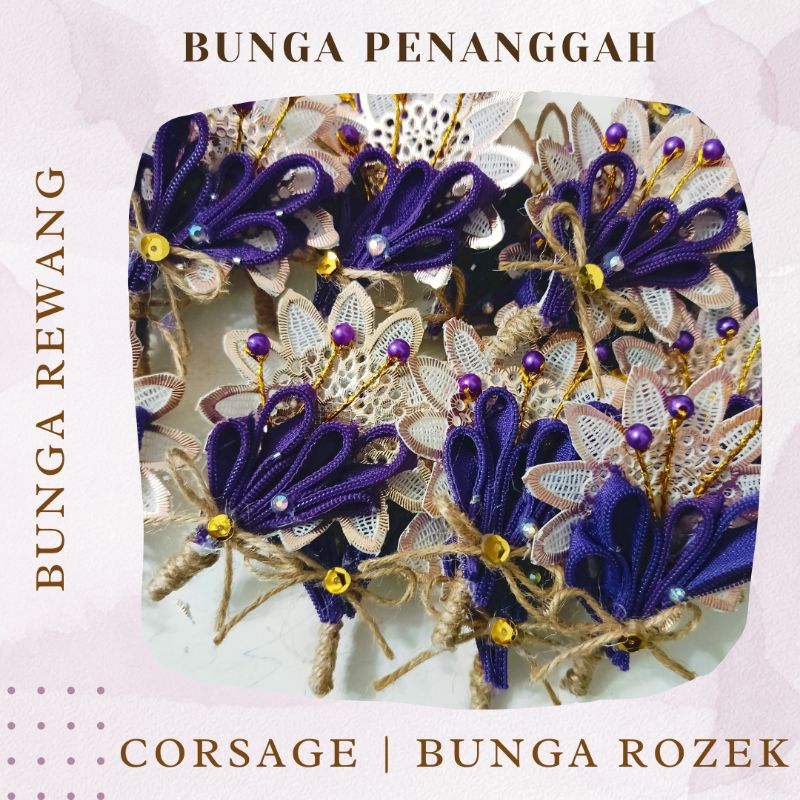 BUNGA PENANGGAH TEMA KLASIK BUNGA ZIP HANDMADE BUNGA ROZEK BUNGA ...