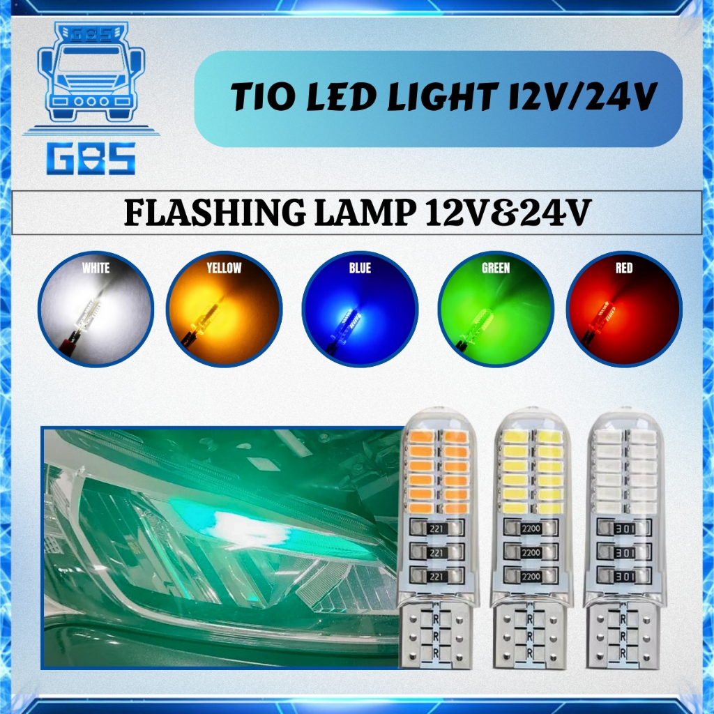 GBS Truck/Lori LED T10 Kelip Kelip Mentol 12v Lori LED Bulb 24v Truck ...