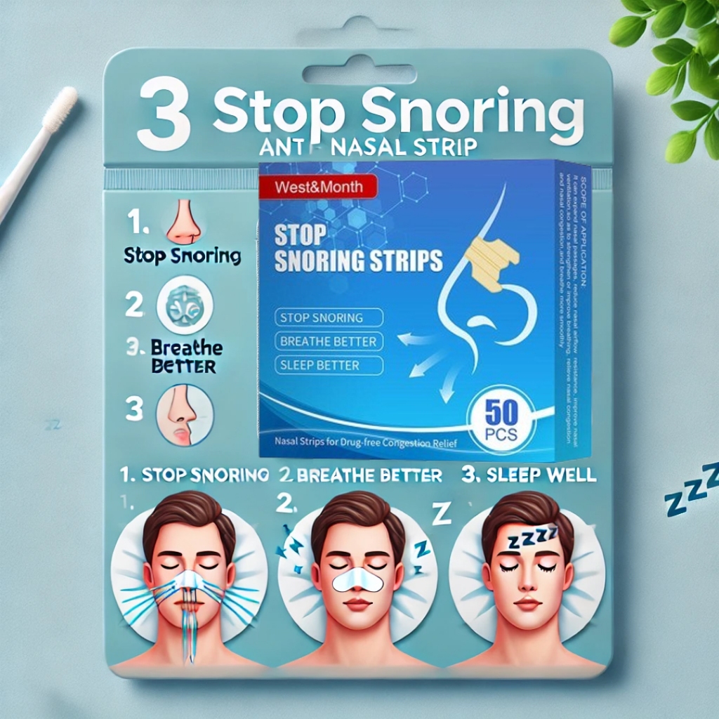 Plaster Patch Anti Snoring Nasal Breathe Right Strip Ubat Dengkur Anti ...