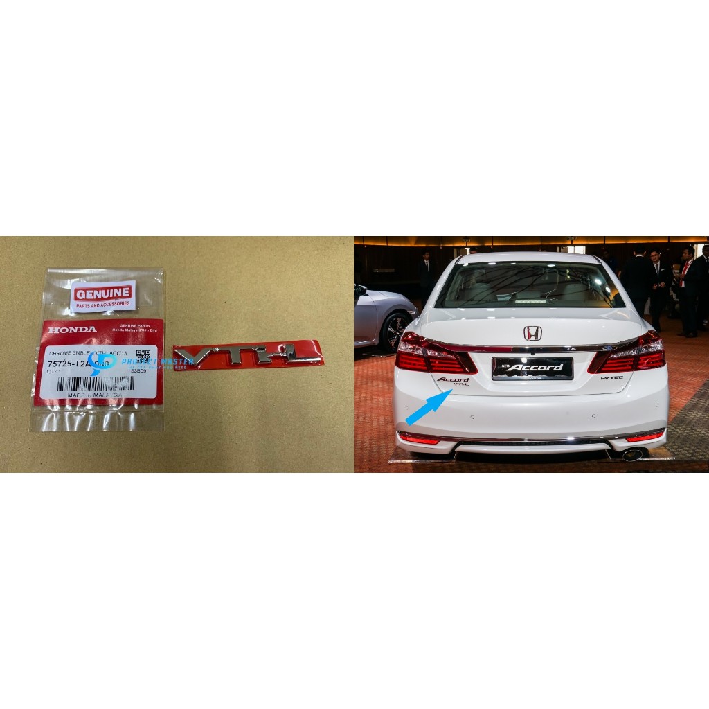ORIGINAL HONDA ACCORD T2A T2M 2014 - 2020 REAR BONNET VTi-L VTIL EMBLEM ...