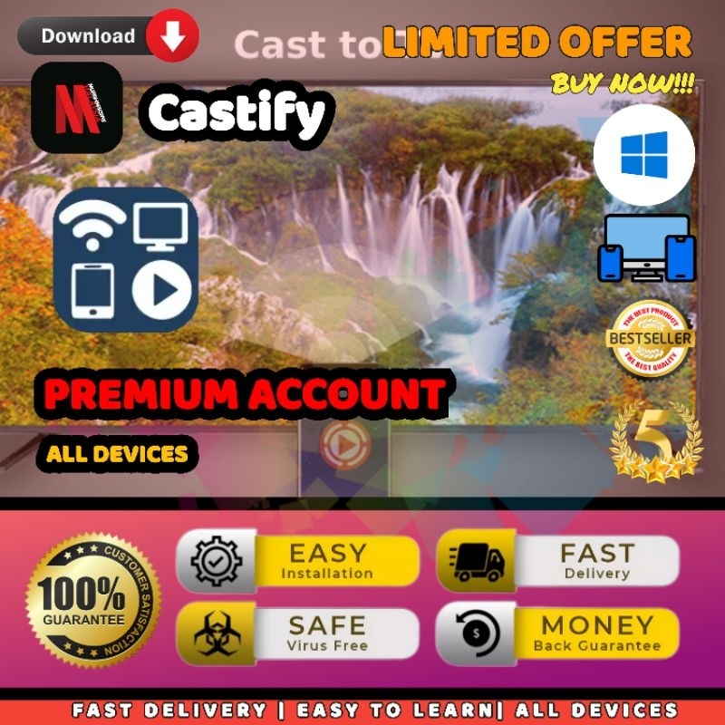 Castify Cast Pro ⭐ Full Version ⭐ All Devices & Windows PC Software ...