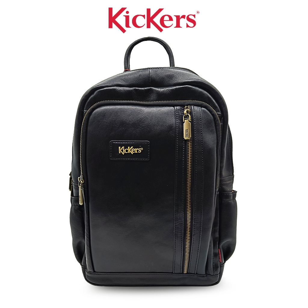 Kickers Genuine Full Grain Cowhide Leather Full Leather Backpack # ...