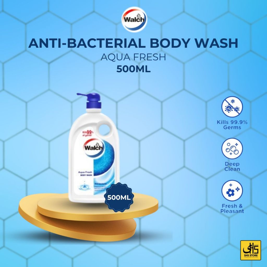 Walch Anti-Bacterial Body Wash - Aqua Fresh (500ML) Limited Edition ...